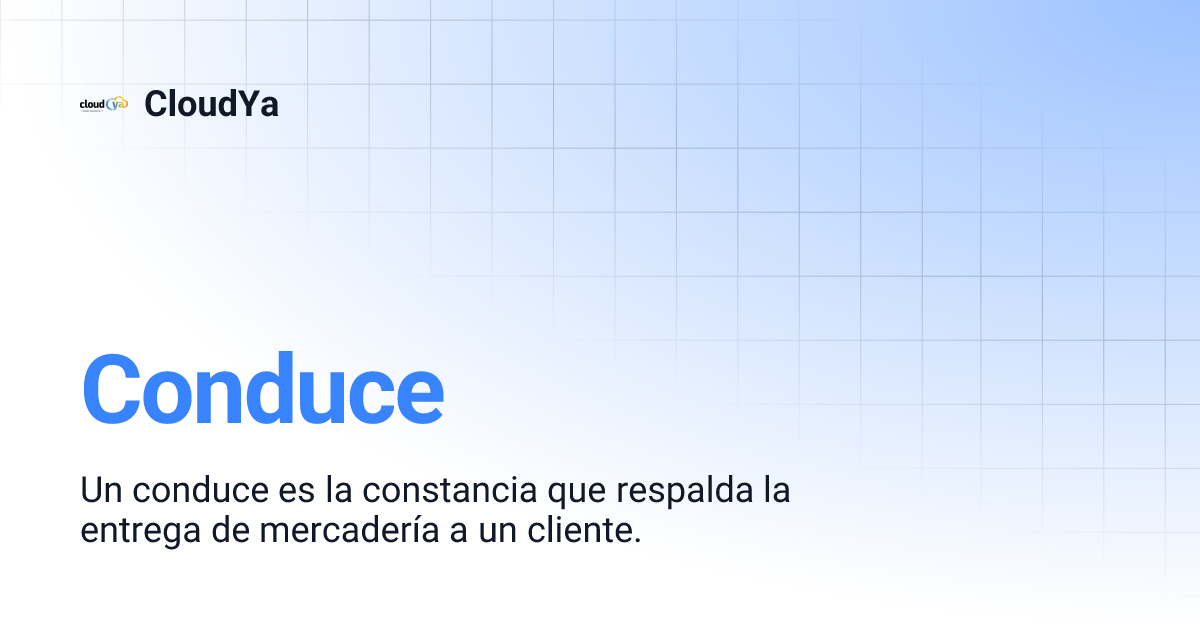 Conduce | CloudYa
